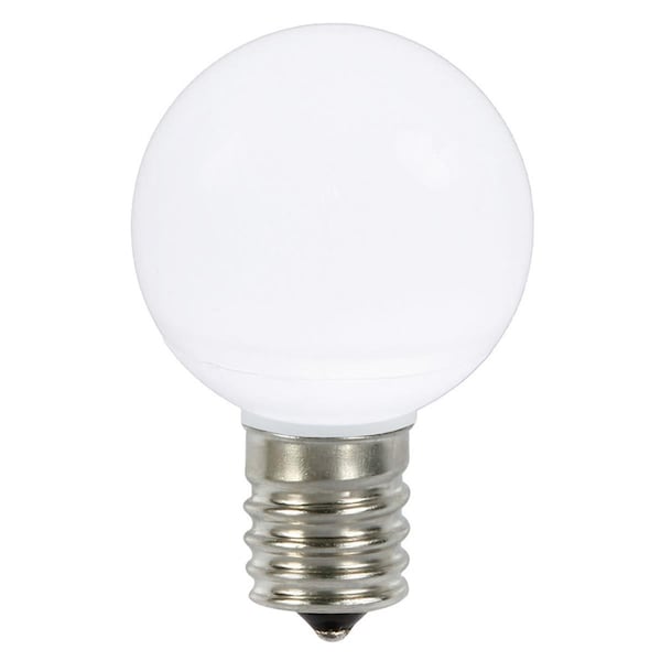 Vickerman G50 Ceramic LED Pure White Bulb with E17 Nickel Base 25 per Bag XLEDCG5P-25 | Zoro